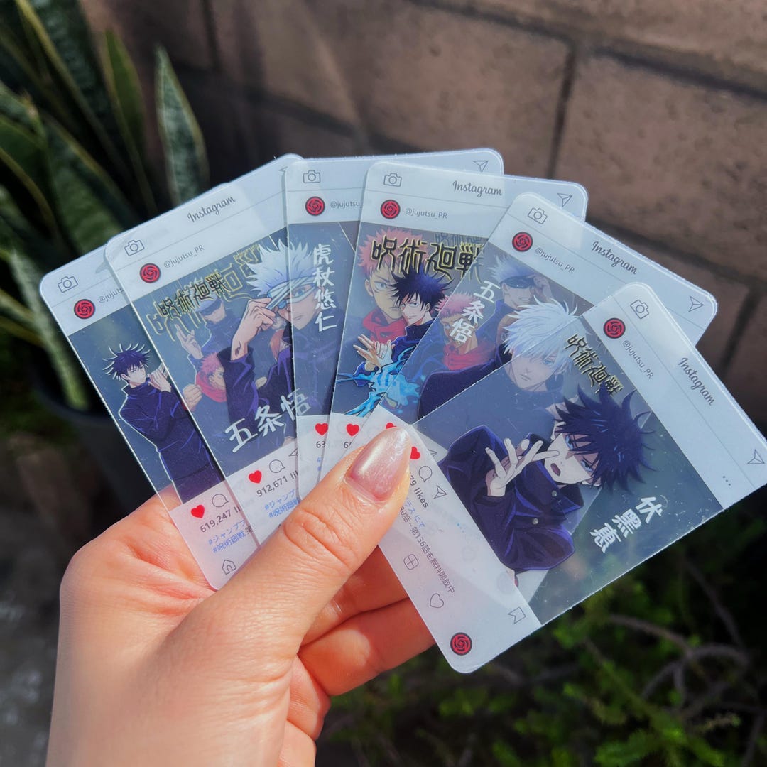 JJK Pvc Photocards, Jjk Anime Pvc Photo Cards, Anime Lomo Cards and ...
