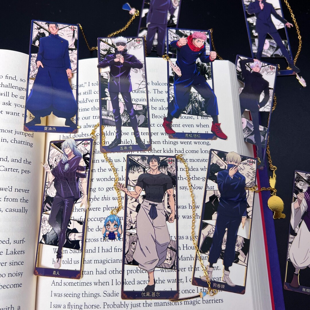 SORCERY FIGHT Metal Bookmarks, Anime Metal Bookmarks for Reading ...