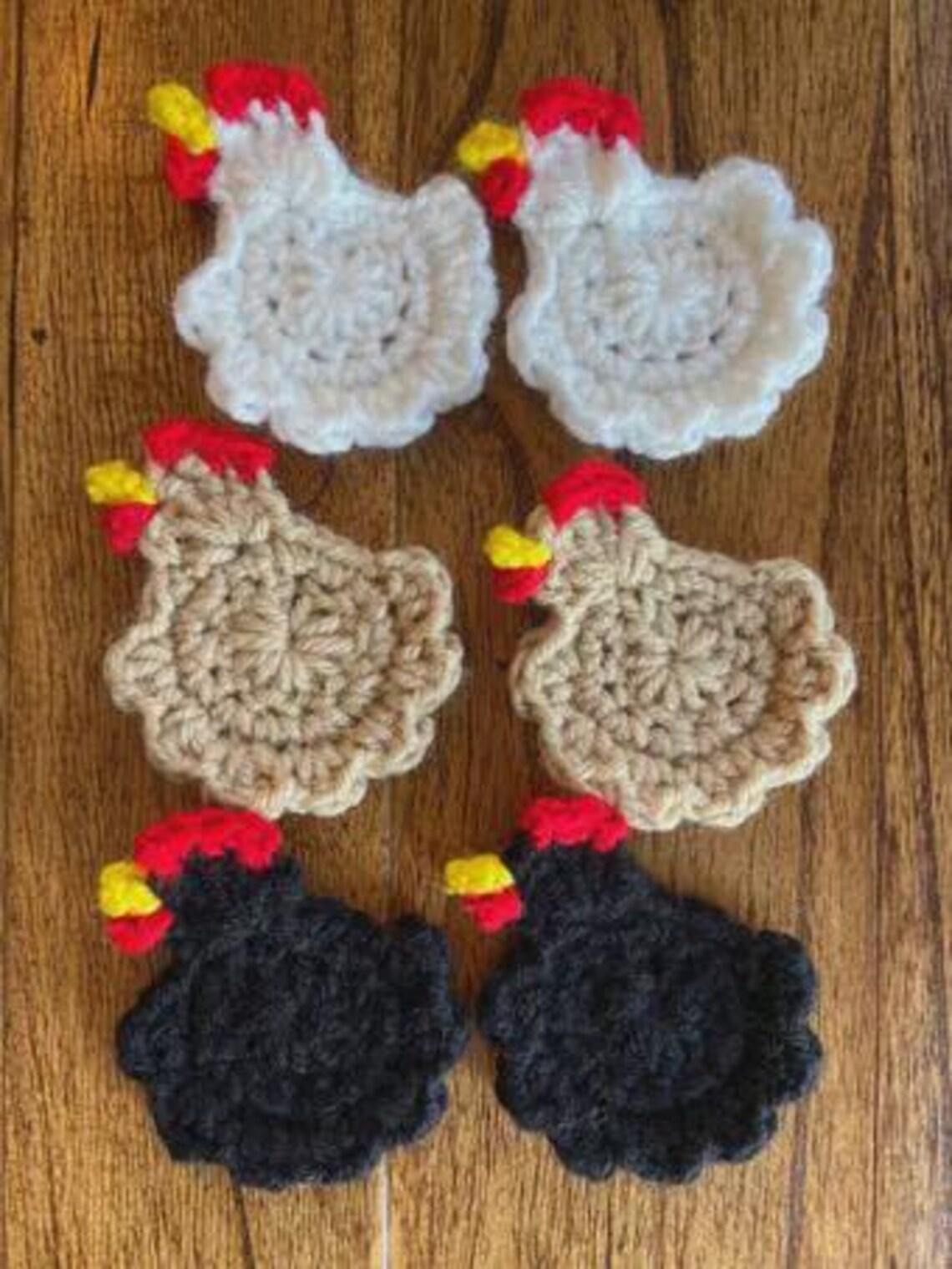 Crochet Chicken Applique Pattern (PDF Pattern) - Etsy