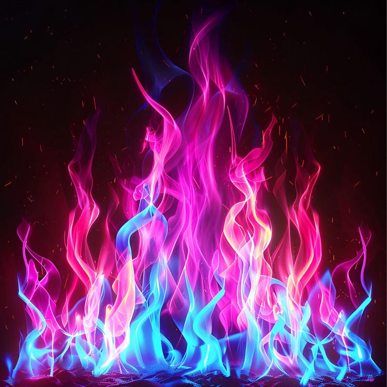 Magnetic Glasses Topper Rainbow Flames 15 - Etsy