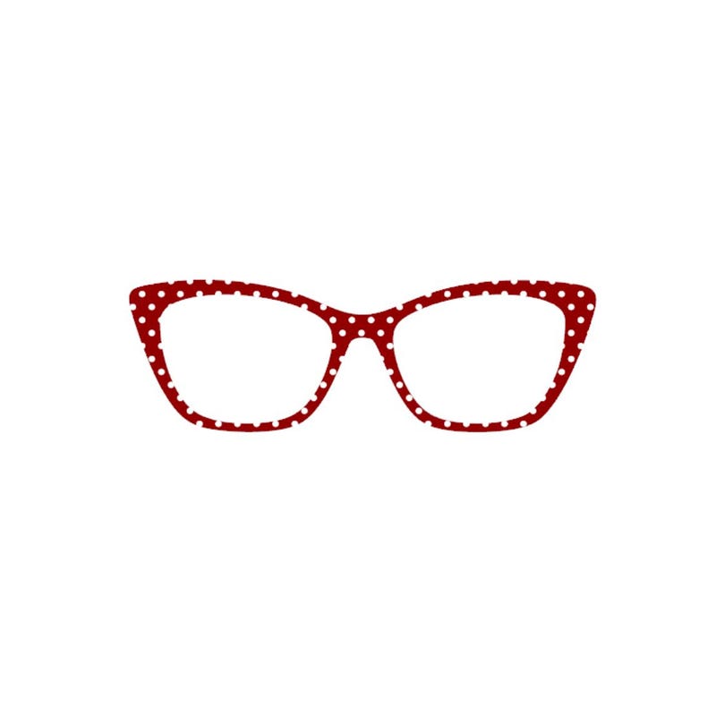 Dark Red Eyeglasses - Etsy