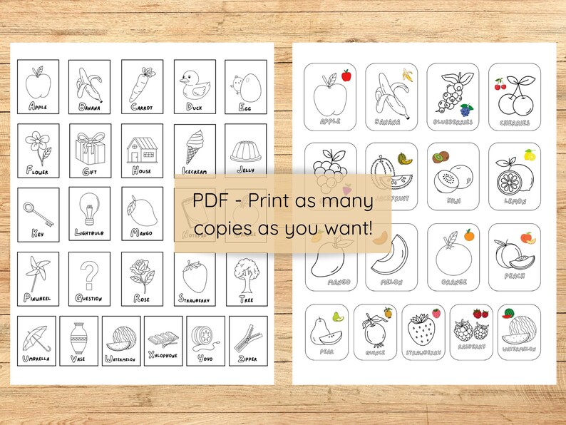 Kids Coloring Worksheets - Mega Bundle - Printable Educational Activity ...
