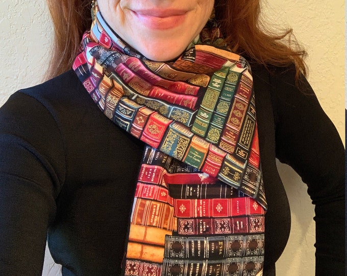 Books Scarf - Etsy