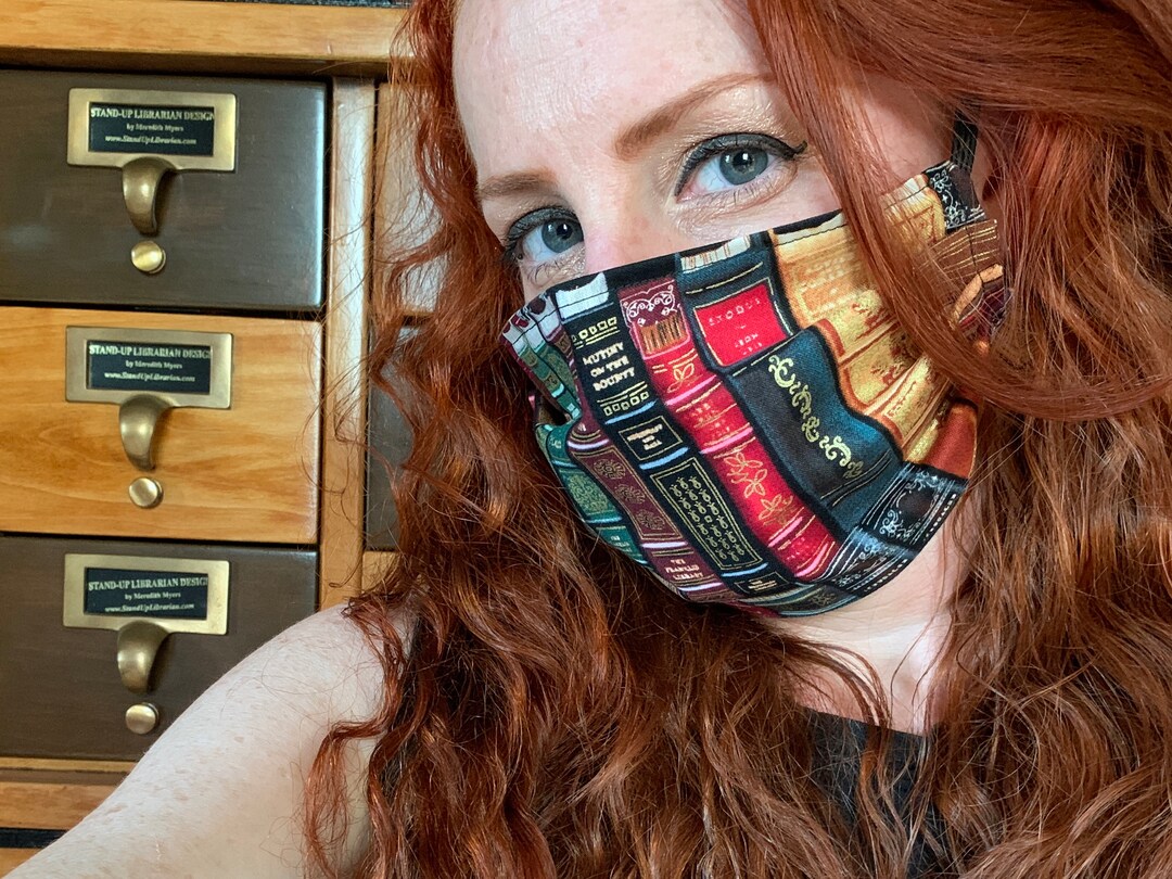Books Face Mask - Etsy