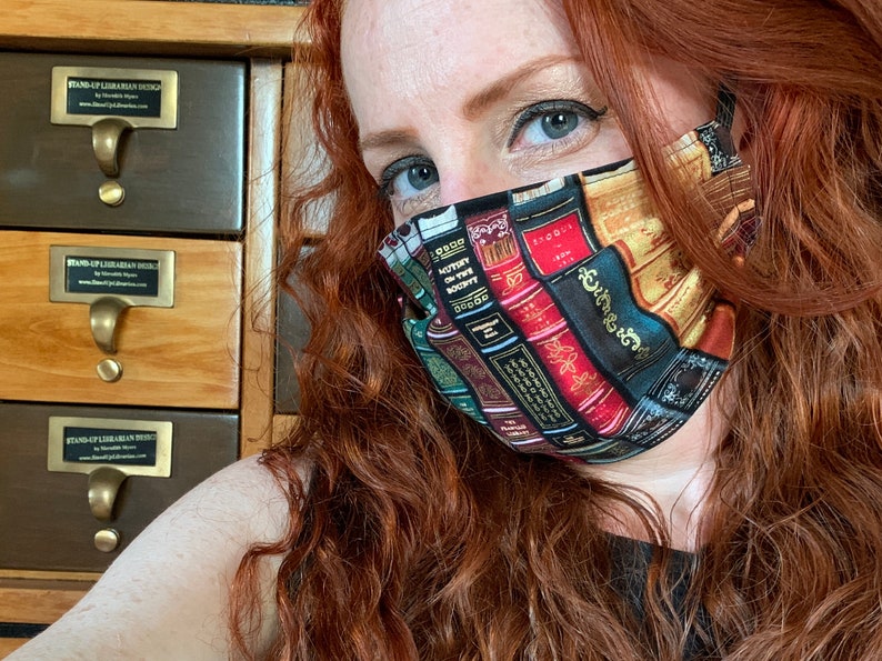 Books Face Mask - Etsy
