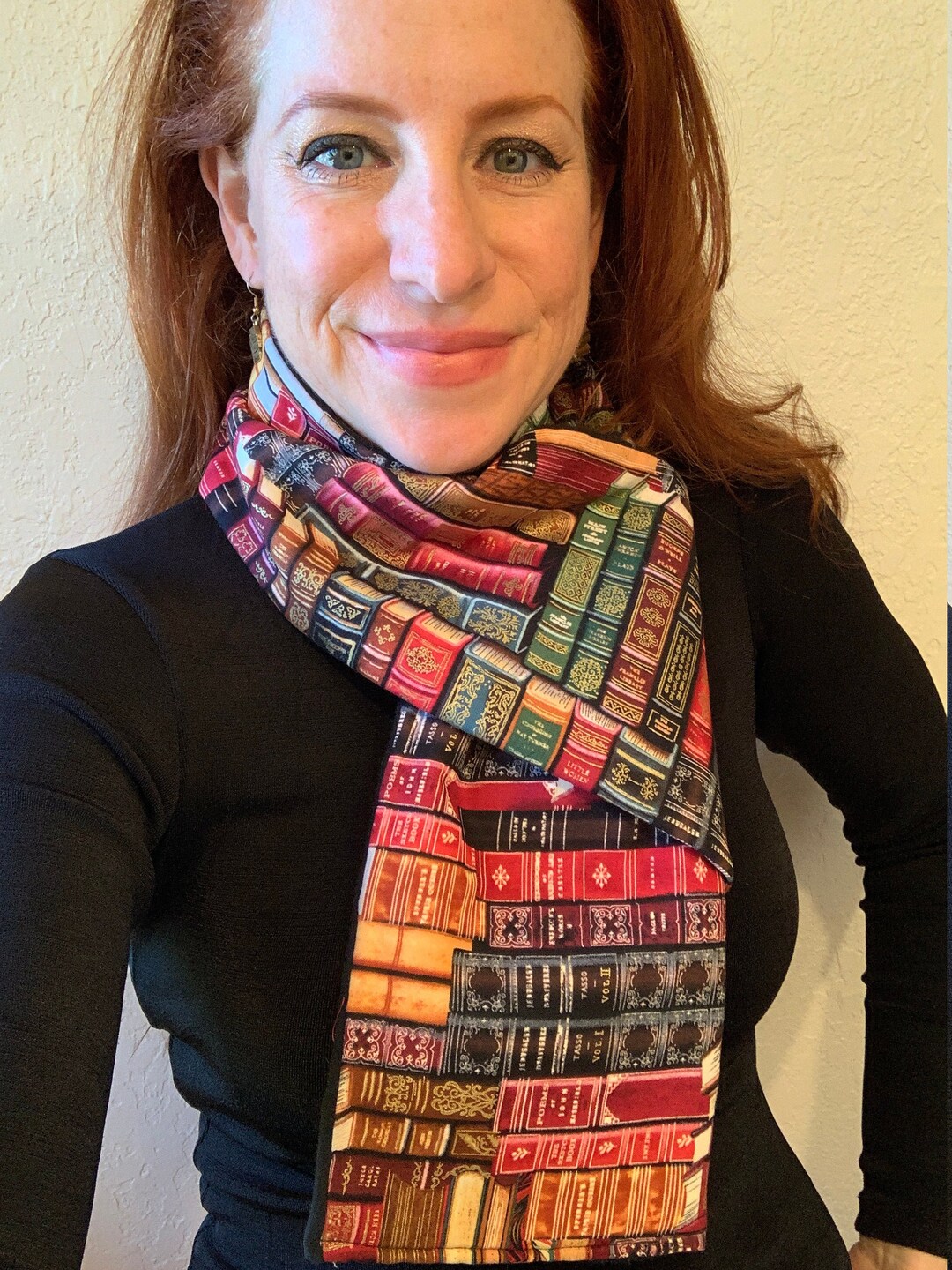 Books Scarf - Etsy
