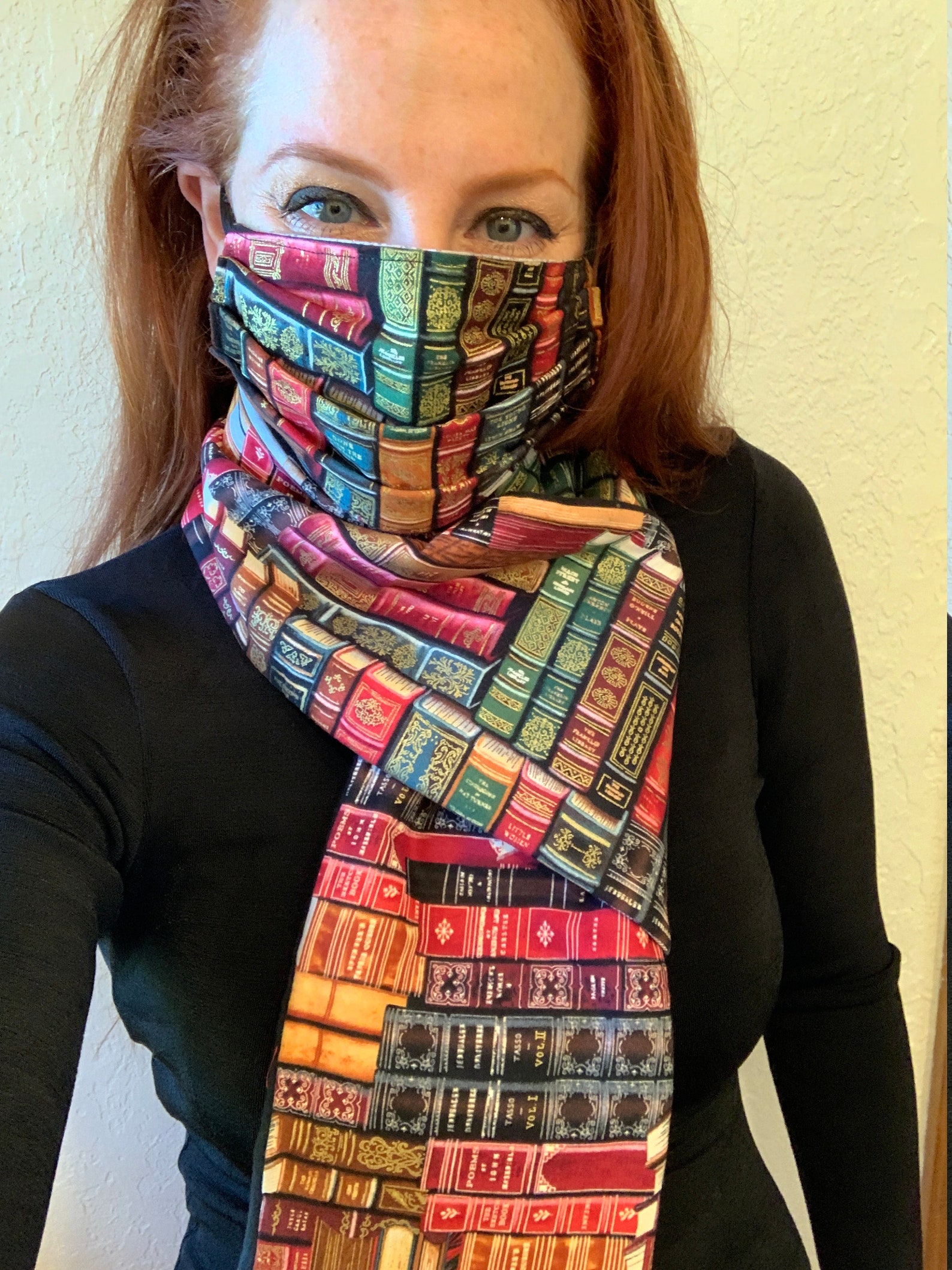 Books Face Mask - Etsy