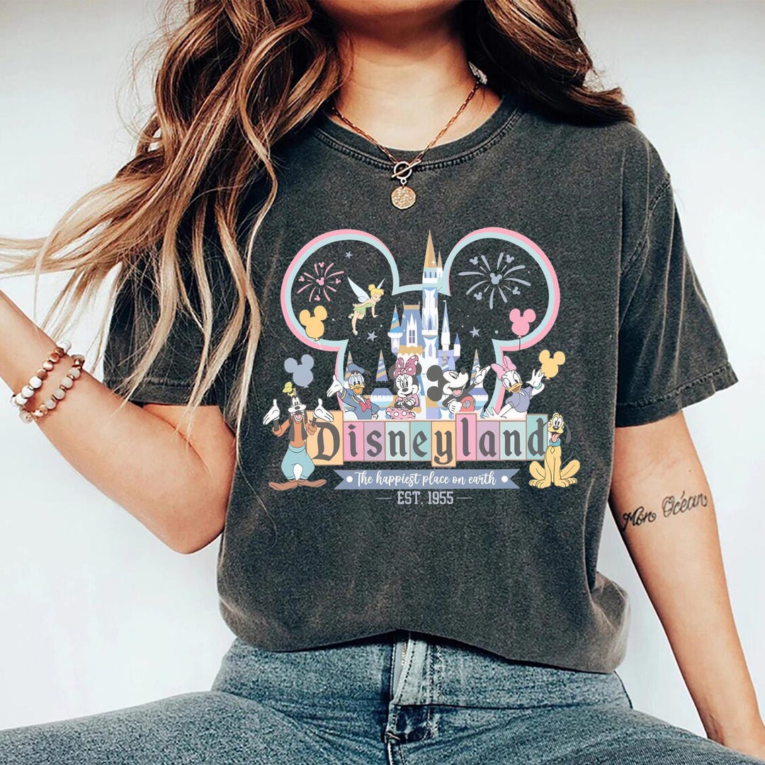 Disneyland Est 1955 Comfort Colors Shirt, Mickey and Friends Shirt, the ...