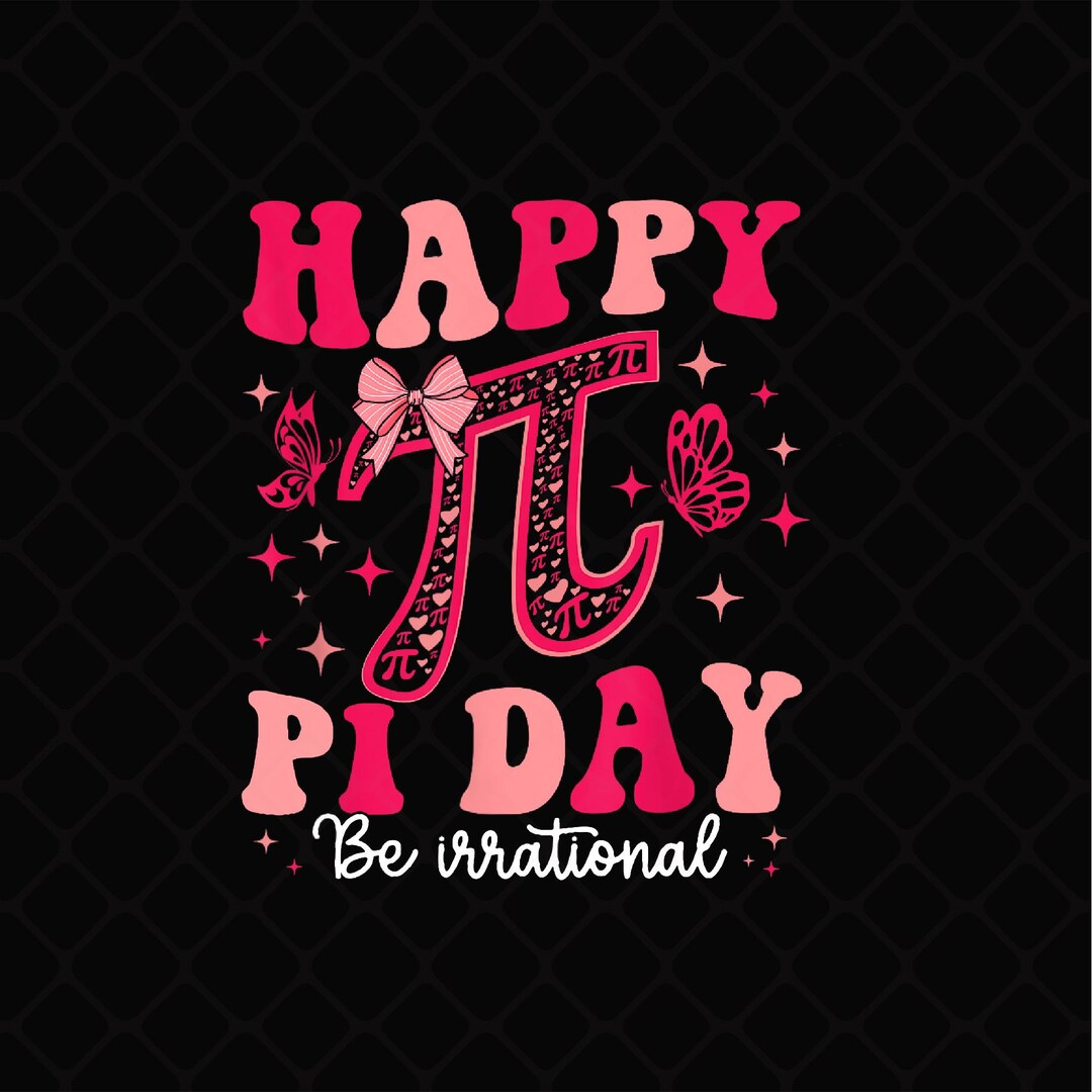 Pink Pi Day Coquette PNG, 3.14 Day Png, Teacher Math Png, Pi Day Bow ...