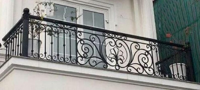 Wrought Iron Railing - Terrace Blusters - Grapevine - Balcony - Fence ...