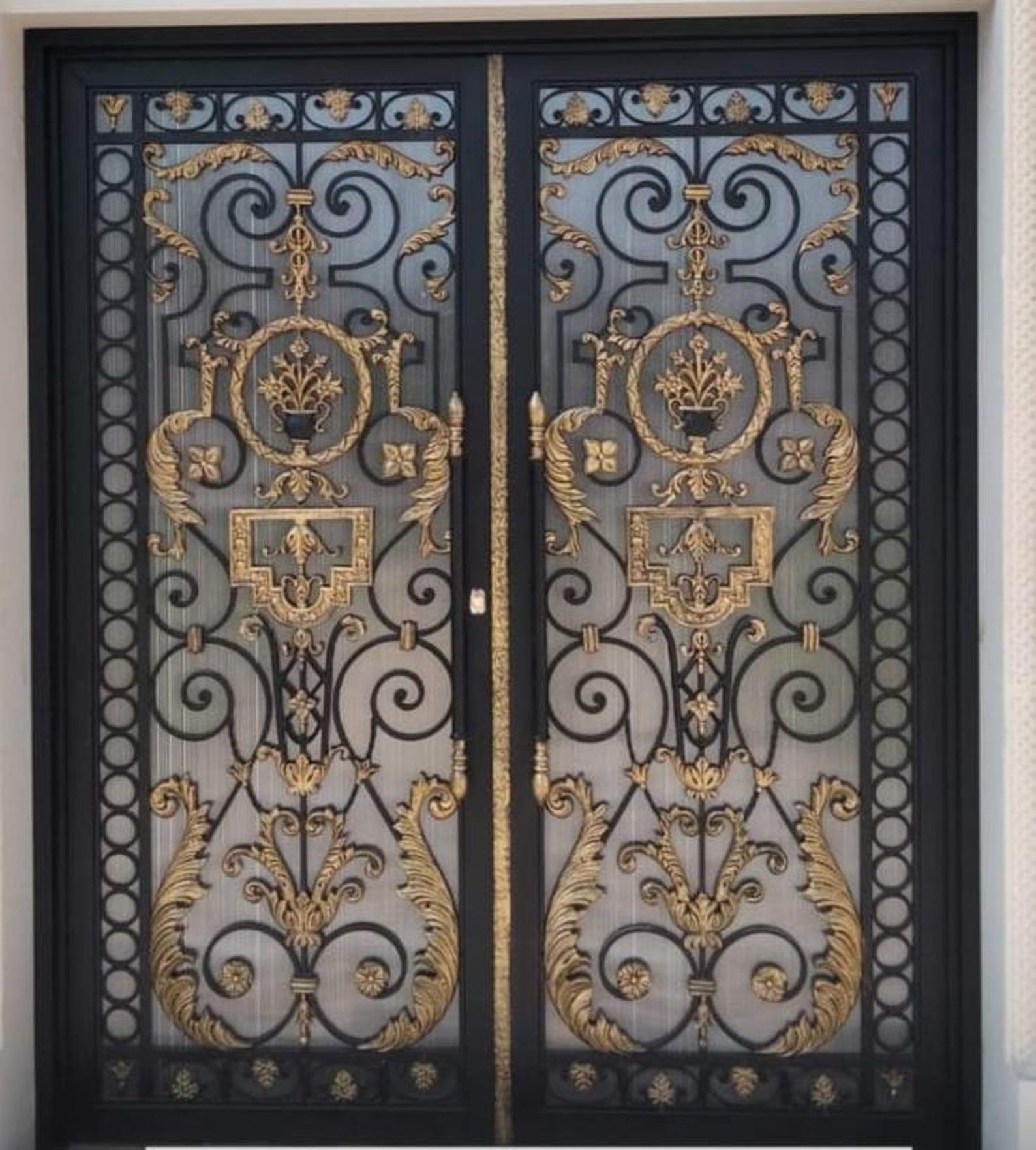 Handmade Wrought Iron Double Doors: Spanish Victorian Design - Etsy