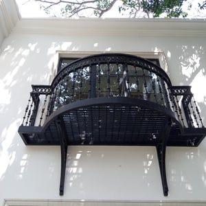Custom Wrought Iron Juliet Balcony Railing: Window & Terrace Extension ...