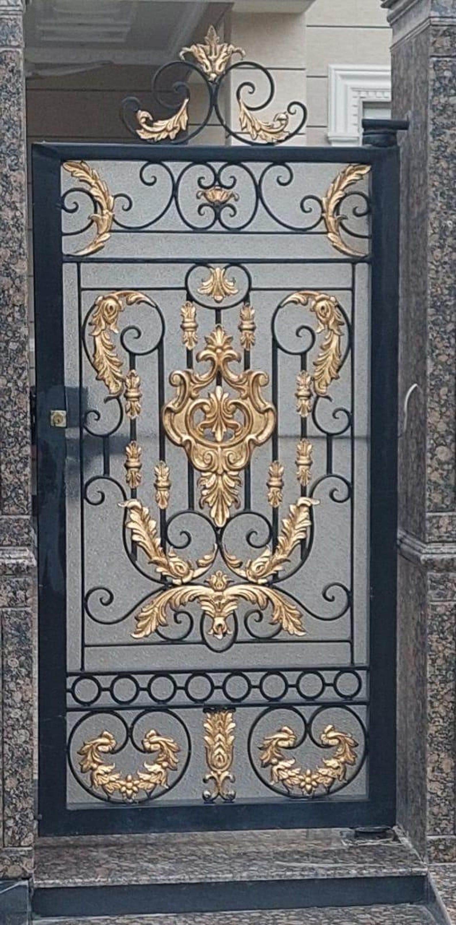 Heavy Duty Wrought Iron Gate - Estate / Driveway Gate Bespoke - Cast ...