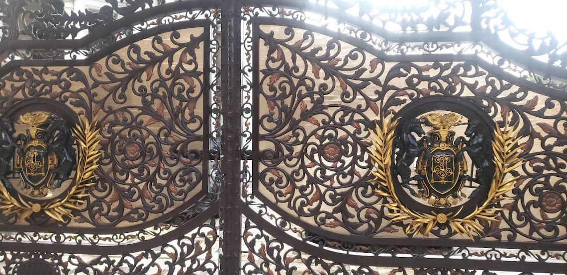 Bespoke Wrought Iron Estate Gate: Heavy Duty, Custom Size - Etsy