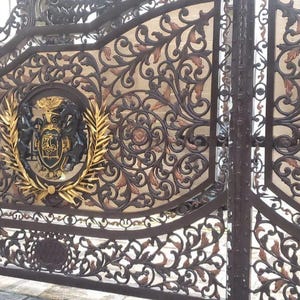 Bespoke Wrought Iron Estate Gate: Heavy Duty, Custom Size - Etsy