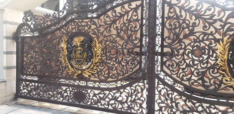 Bespoke Wrought Iron Estate Gate: Heavy Duty, Custom Size - Etsy