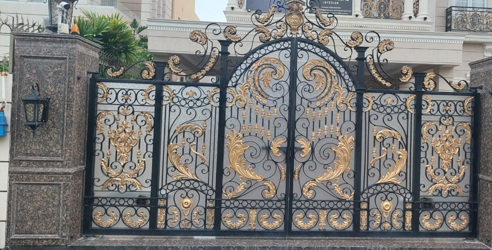 Heavy Duty Wrought Iron Gate - Estate / Driveway Gate Bespoke - Cast ...