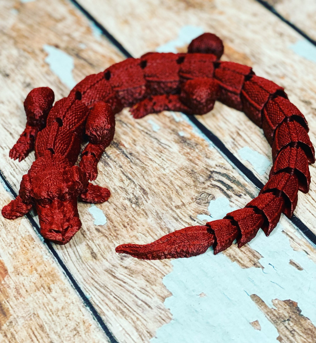 Articulated Luck Dragon/ 3D Printed/ Flexi Dragon - Etsy
