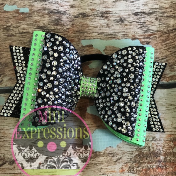 Green Cheer Bow - Etsy