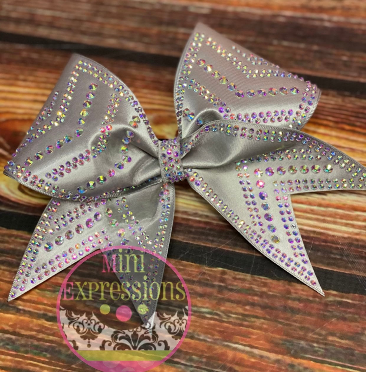 Full Rhinestone Cheer Bows