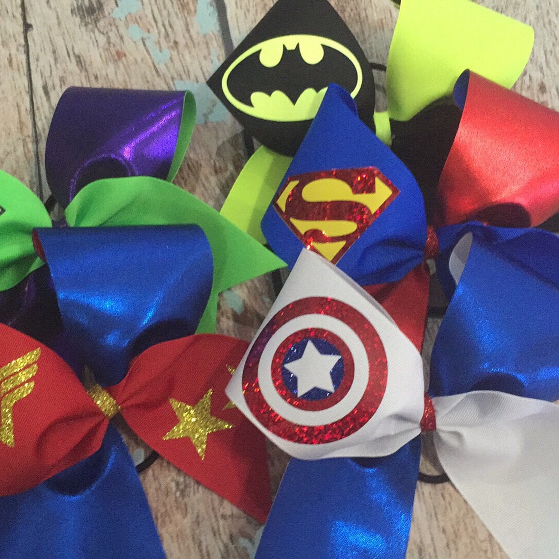 Large Superhero Cheer Bow | Etsy