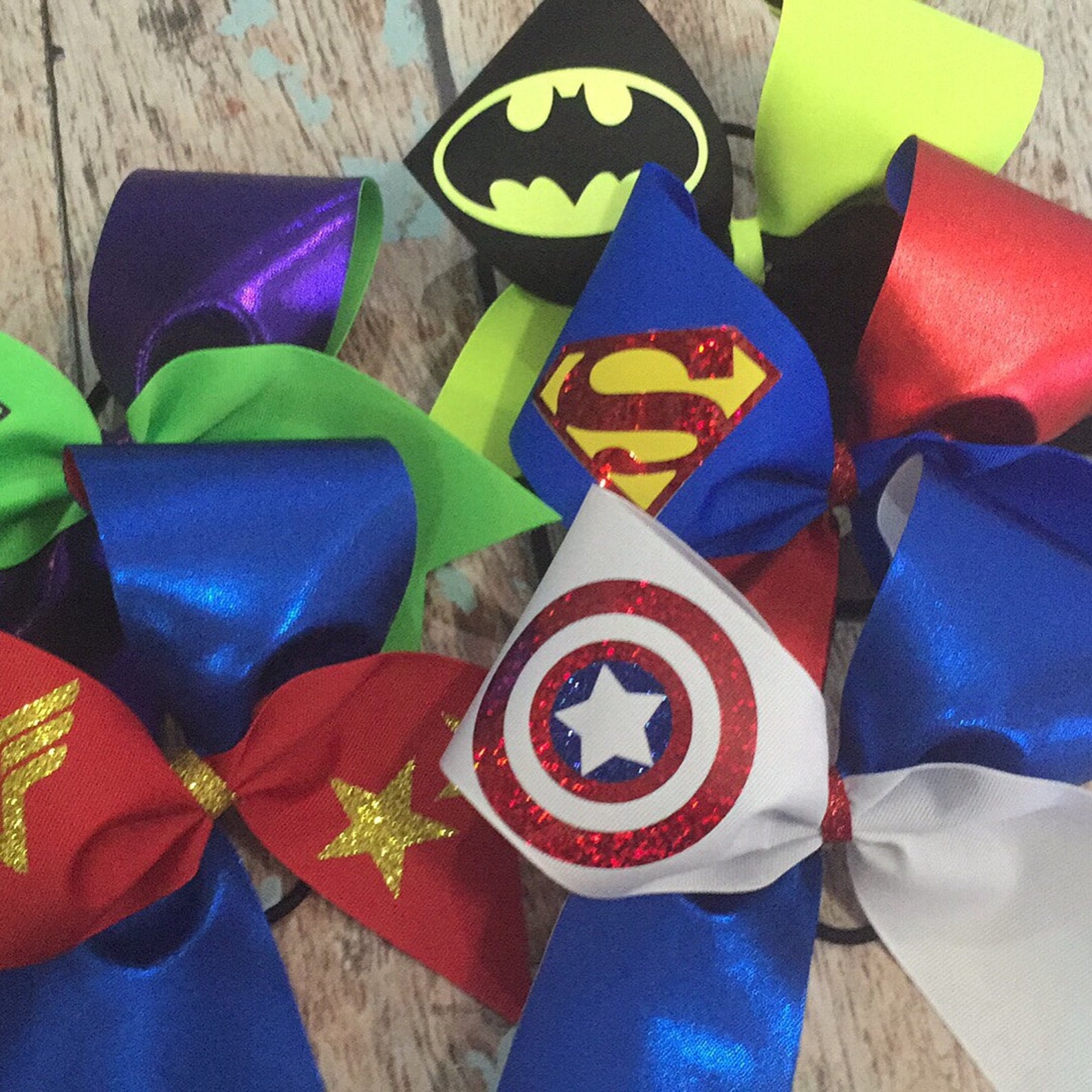 Large Superhero Cheer Bow | Etsy