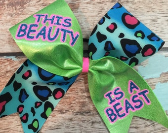 Custom Dbl Striped Tails Grosgrain Cheerleading Cheer Bow Bows - Etsy