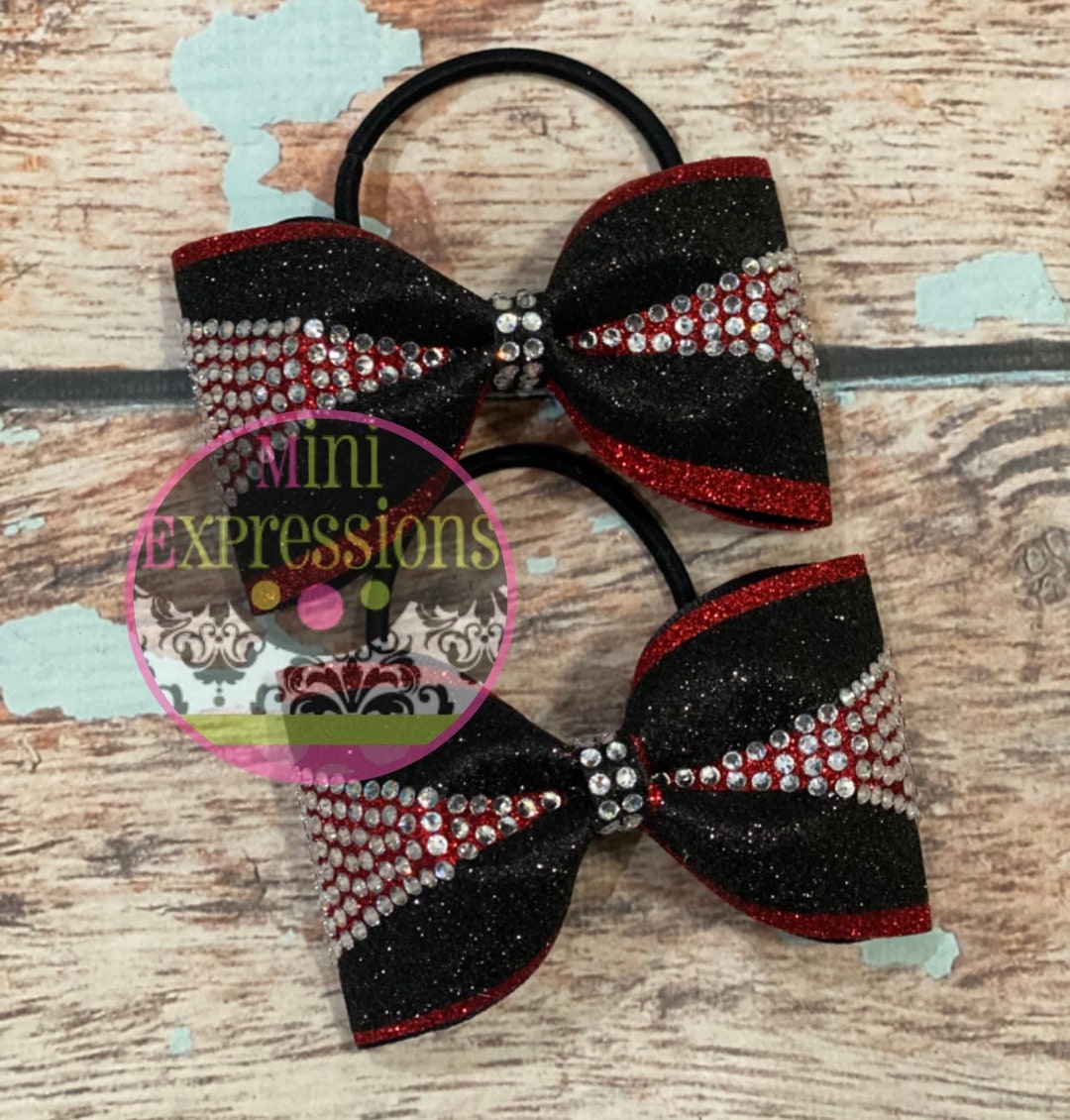 Rhinestone Tailless Cheer Bow Competition Bow Allstar Cheerleading ...