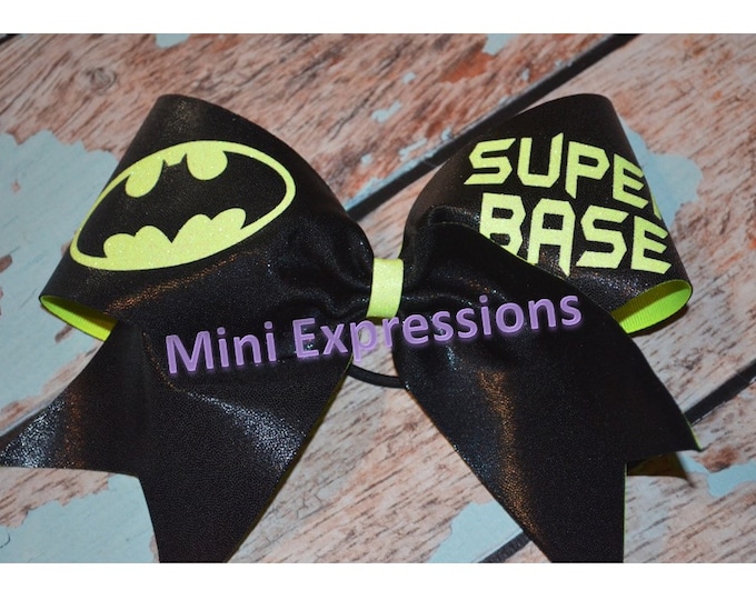 Large Superhero Cheer Bow - Etsy