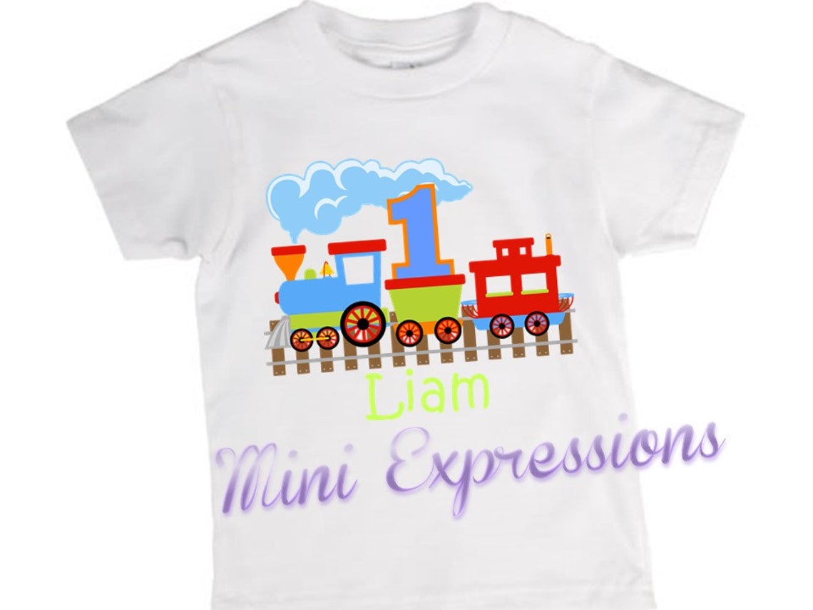 Camisa de Choo Choo tren personalizados cumpleaños tren chico - Etsy España