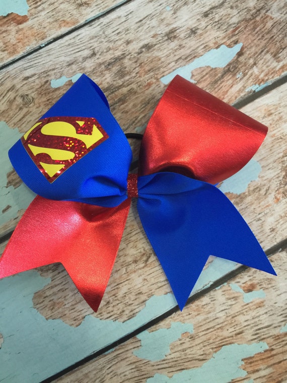 Large Superhero Cheer Bow | Etsy