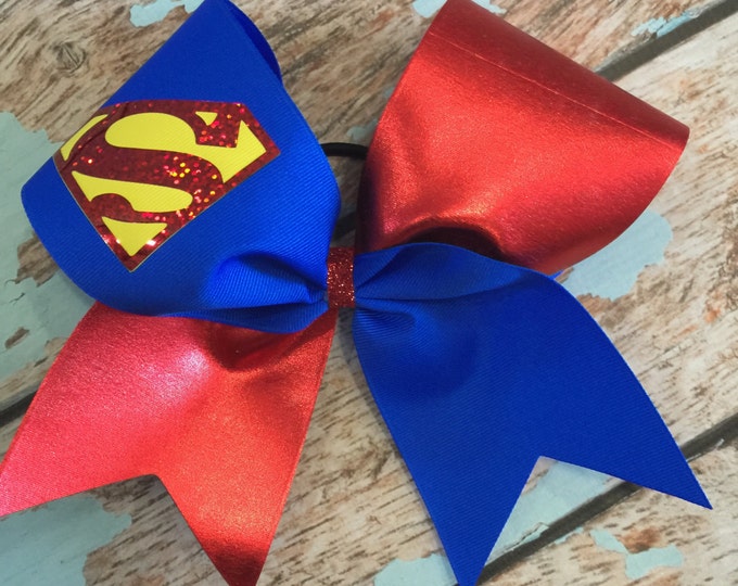 Large Superhero Cheer Bow - Etsy