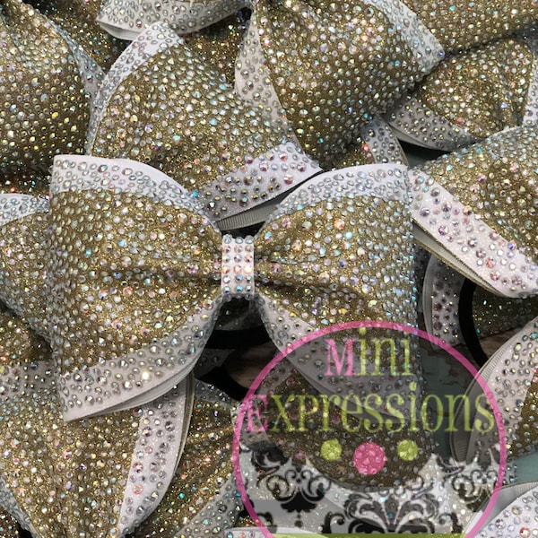 Gold Cheer Bow - Etsy