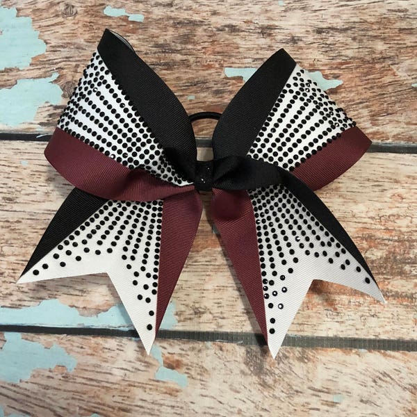 Maroon Cheer Bows - Etsy