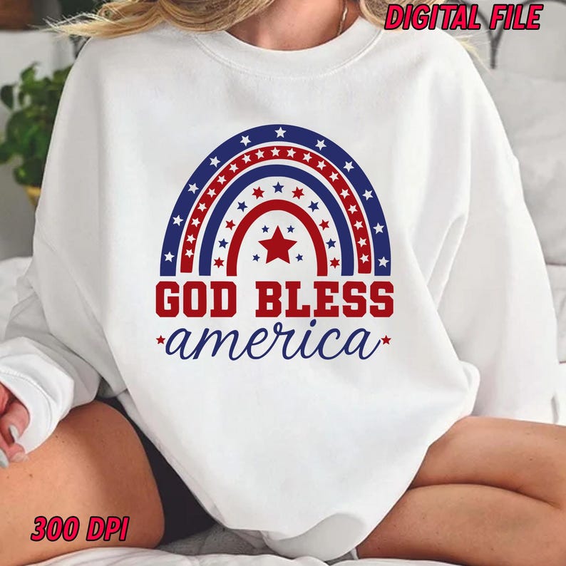 God Bless America Png, Coquette Fourth of July PNG, Sublimation Art ...