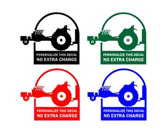 Tractor Vinyl Decals - Etsy