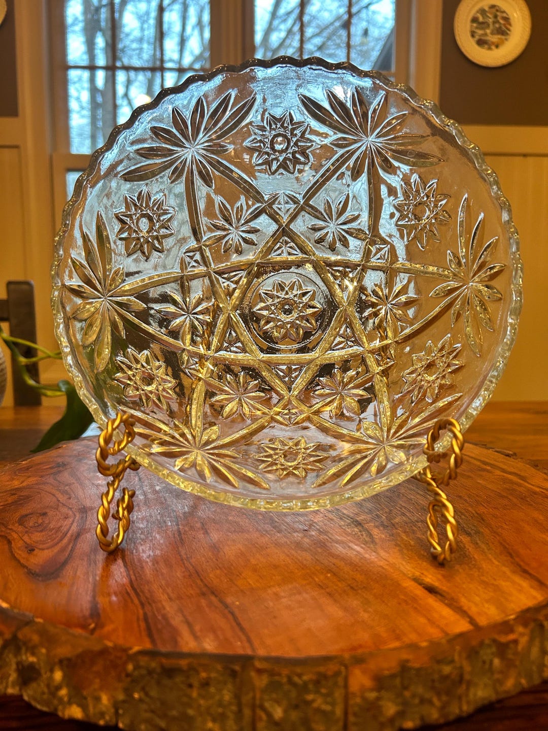 Vintage Star of David Pattern Bowl by Anchor Hocking - Etsy