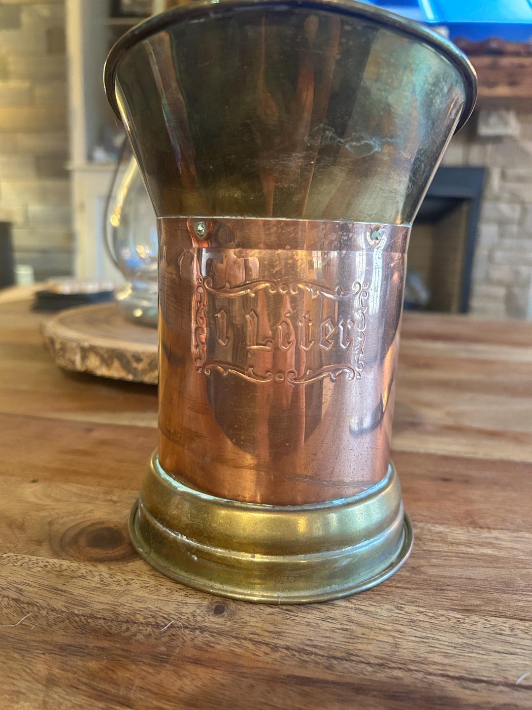 1950’s Copper and Brass Measuring Pitcher “1 Liter” - Etsy