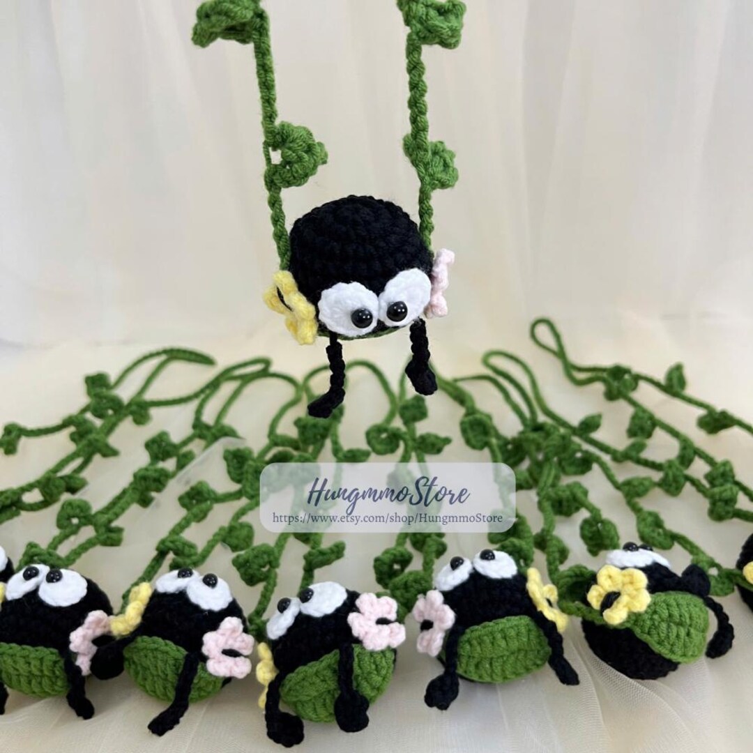 Crochet Soot Car Mirror Hanging, Mini Soot, New Gift Idea, for Her ...