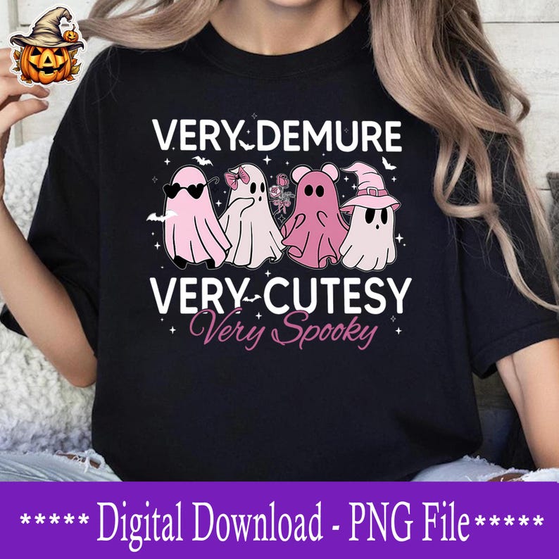 Pink Ghost Spooky Png, Very Demure Girly Halloween Design, Cute Cutesy ...