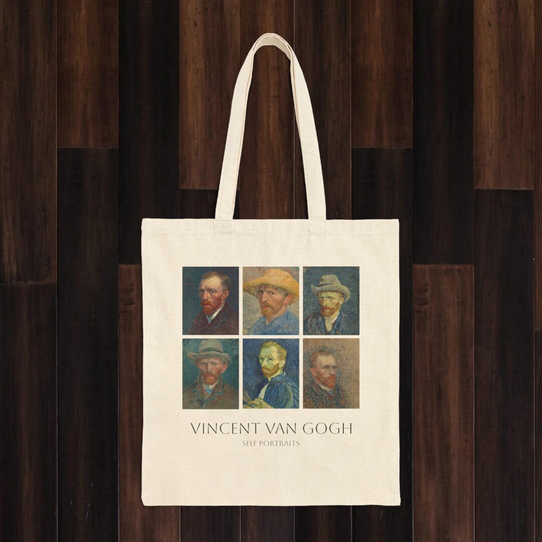 Vincent Van Gogh Tote Bag Self Portrait Art Museum Quality Canvas Bag ...