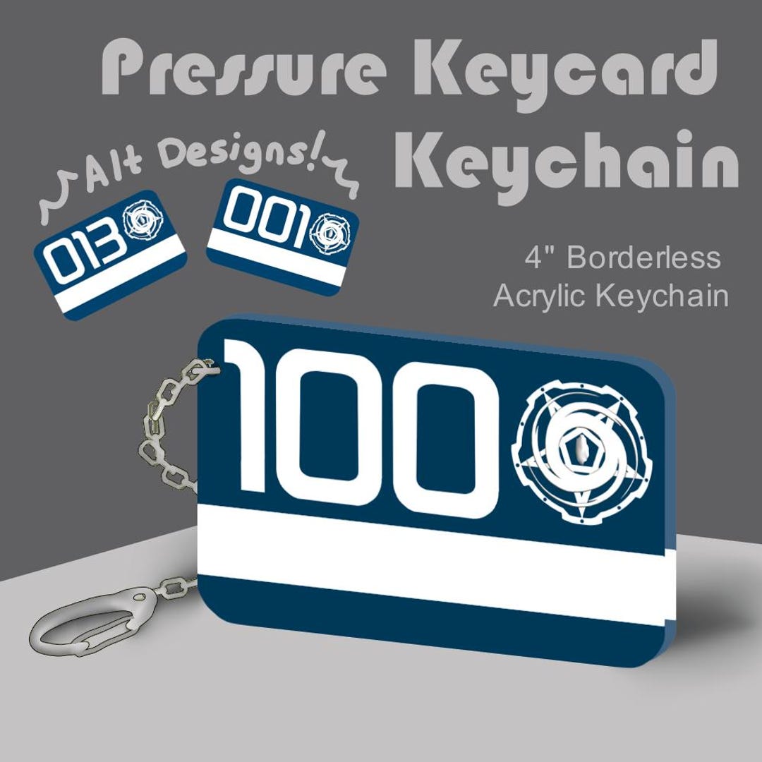 Pressure Keycard Keychains [100, 013, 001] (pre-order) - Etsy