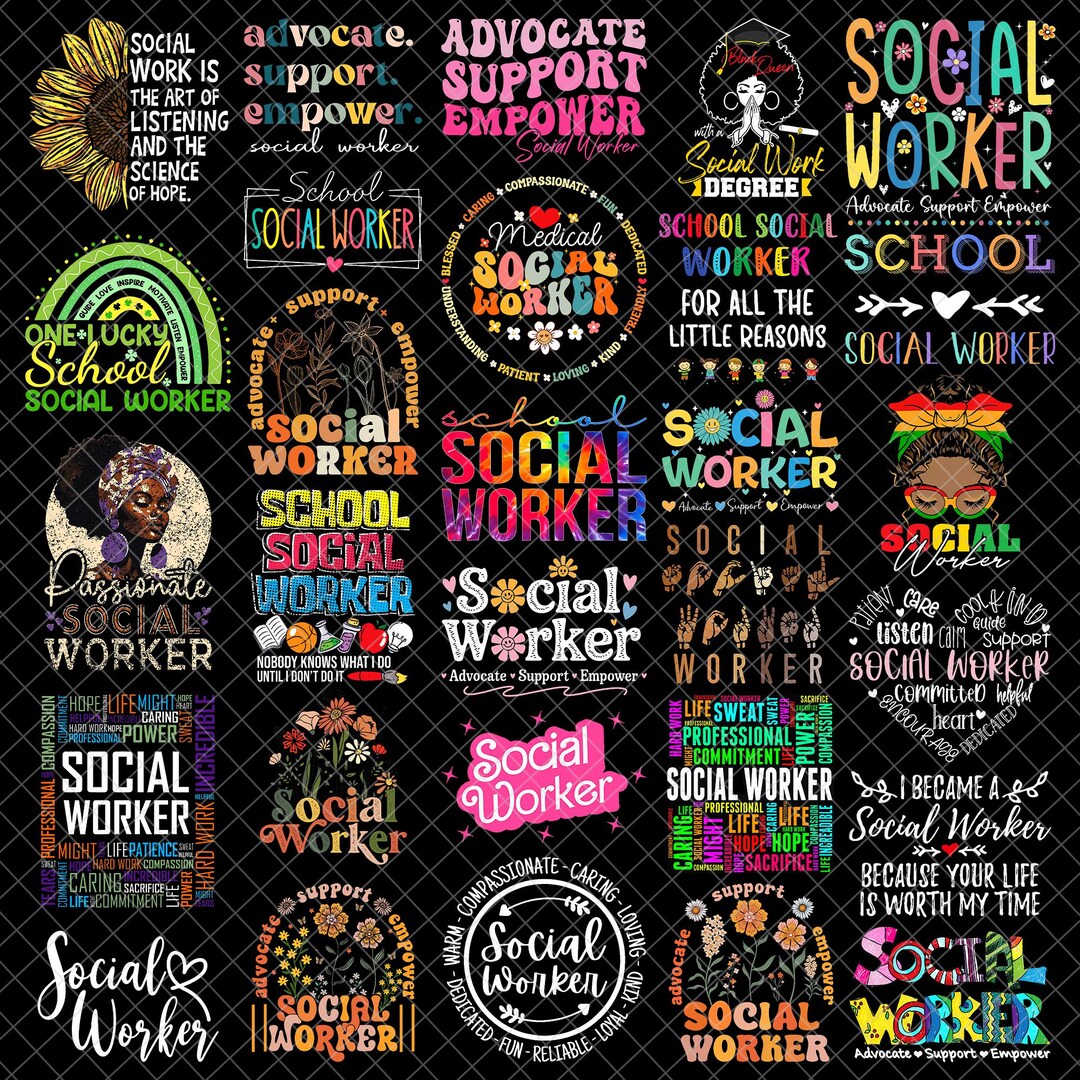 Social Worker Bundle Design Png, Social Worker Bundle Png File for ...