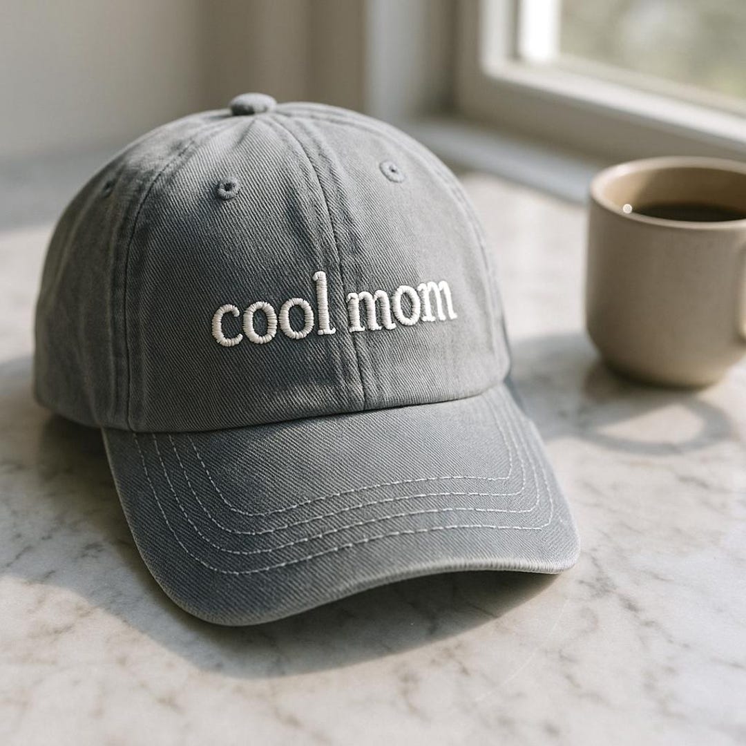 Cool Mom Embroidered Cap, Cool Mom Embroidery Hat, Funny Mom Outfit ...