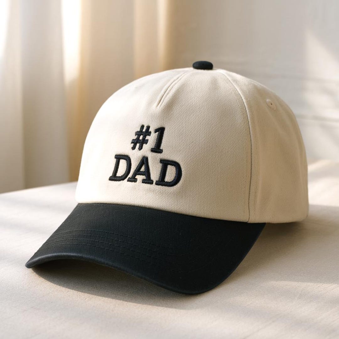 Number 1 Dad Embroidered Trucker Cap, Number One Dad Embroidery Hat ...