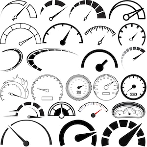 Speedometer SVG, Race SVG, Motorsport Clipart, Speedometer Clock ...