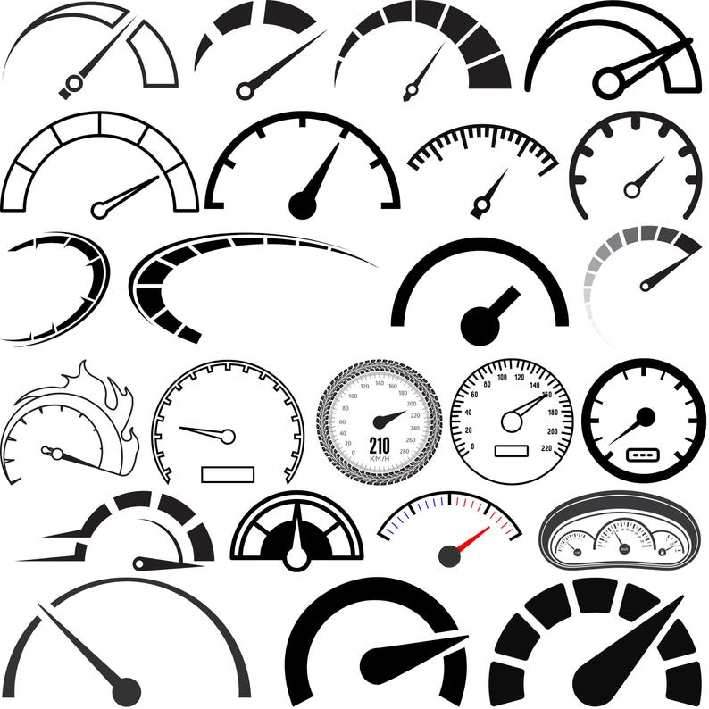 Speedometer SVG, Race SVG, Motorsport Clipart, Speedometer Clock ...