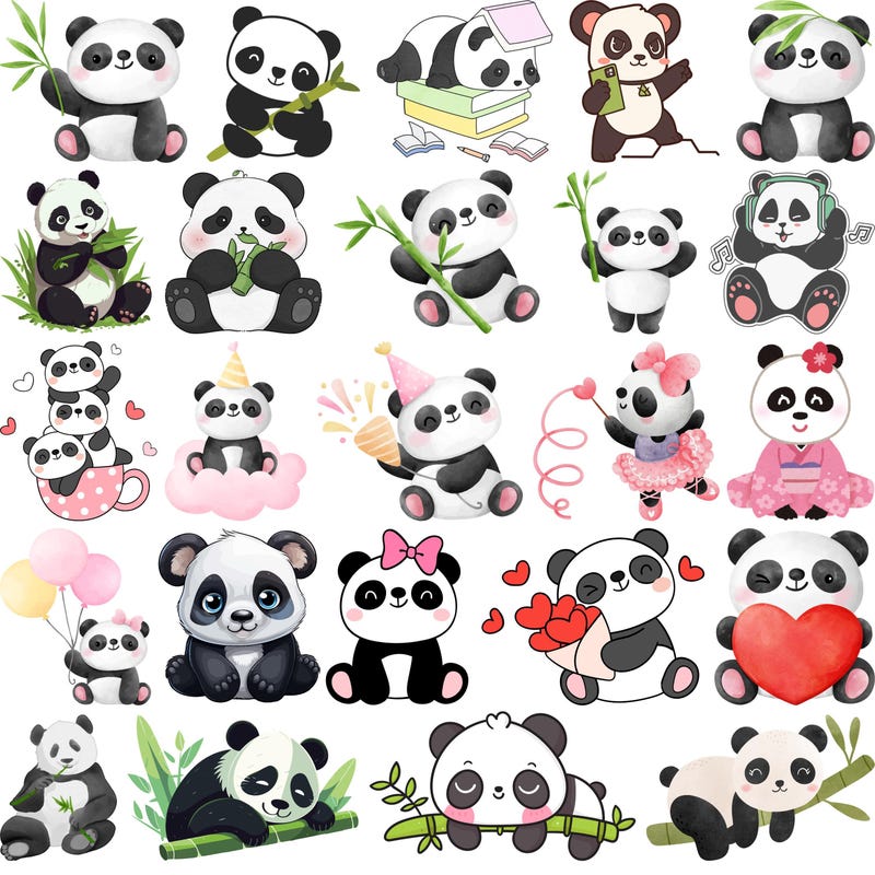 Kawaii Panda - Etsy
