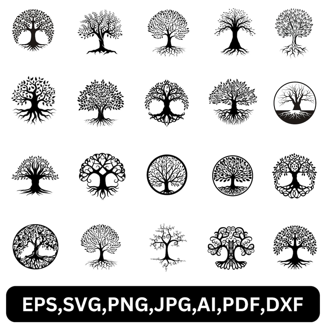Tree of Life SVG Bundle, Family Tree Clipart, Celtic Tree Svg ...