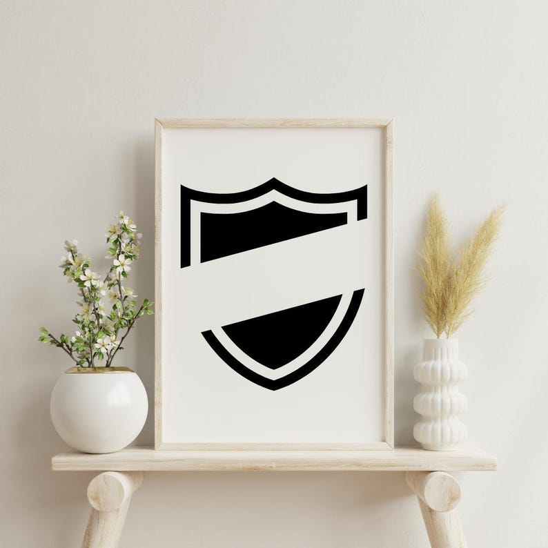 Shield SVG Bundle, Shield Silhouette, Religious Art, Badge Clipart ...
